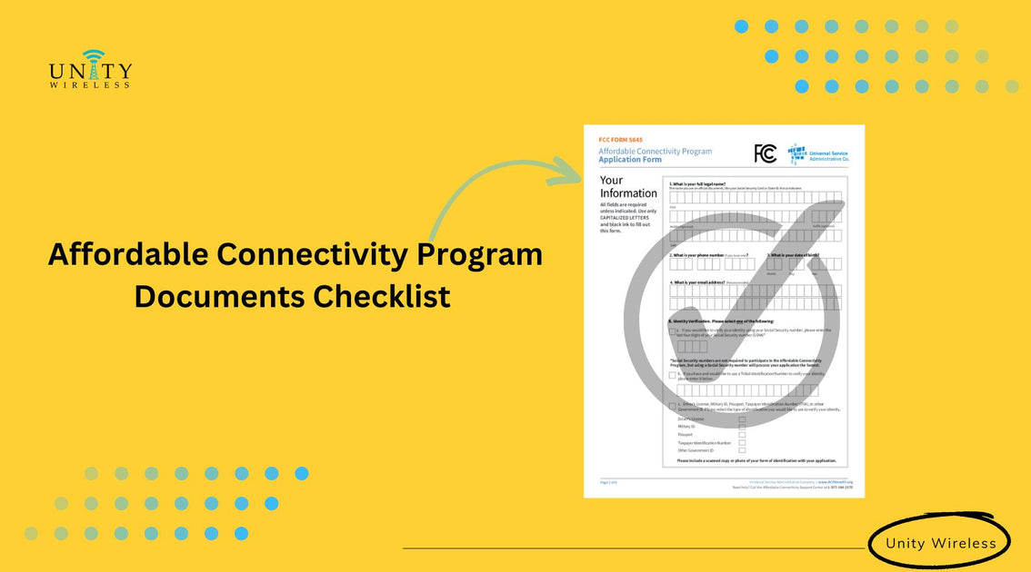 Affordable Connectivity Program (ACP) Acceptable Document Checklist ...